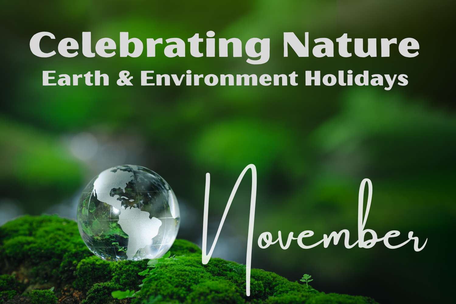 Celebrating Nature: November Earth & Environment Holidays | Holiday Smart