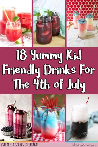 18 Yummy Kid Friendly Drinks For The 4th of July | Holiday Smart